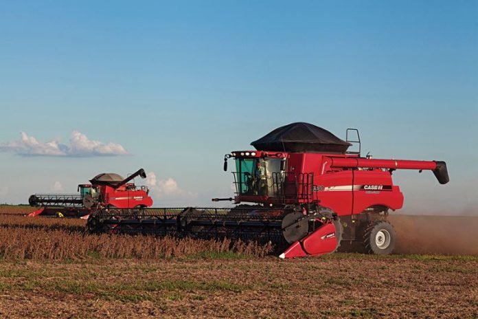 Colheitadeiras: tecnologia e produtividade nas lavouras.