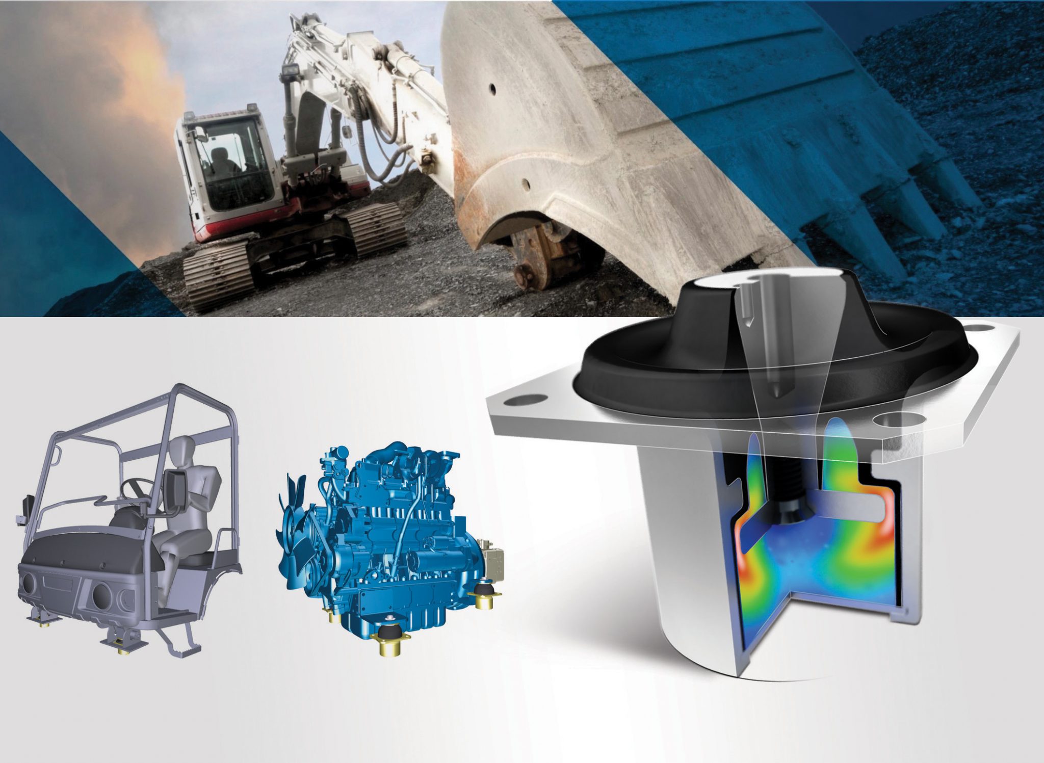 Sistema de amortecimento de vibração. A Magral que em parceria